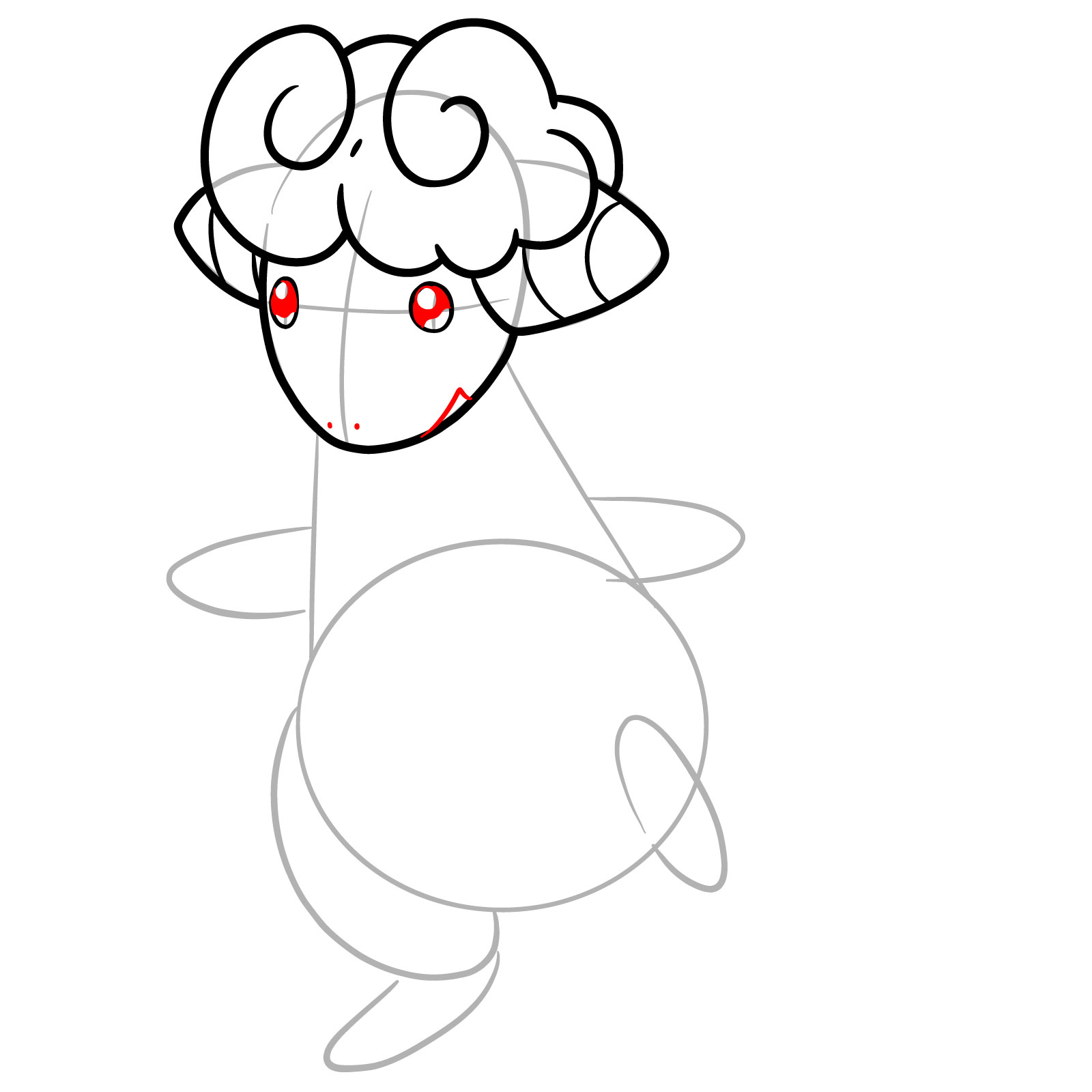 How to Draw Flaaffy and Capture Its Sheep Like Pokemon Design