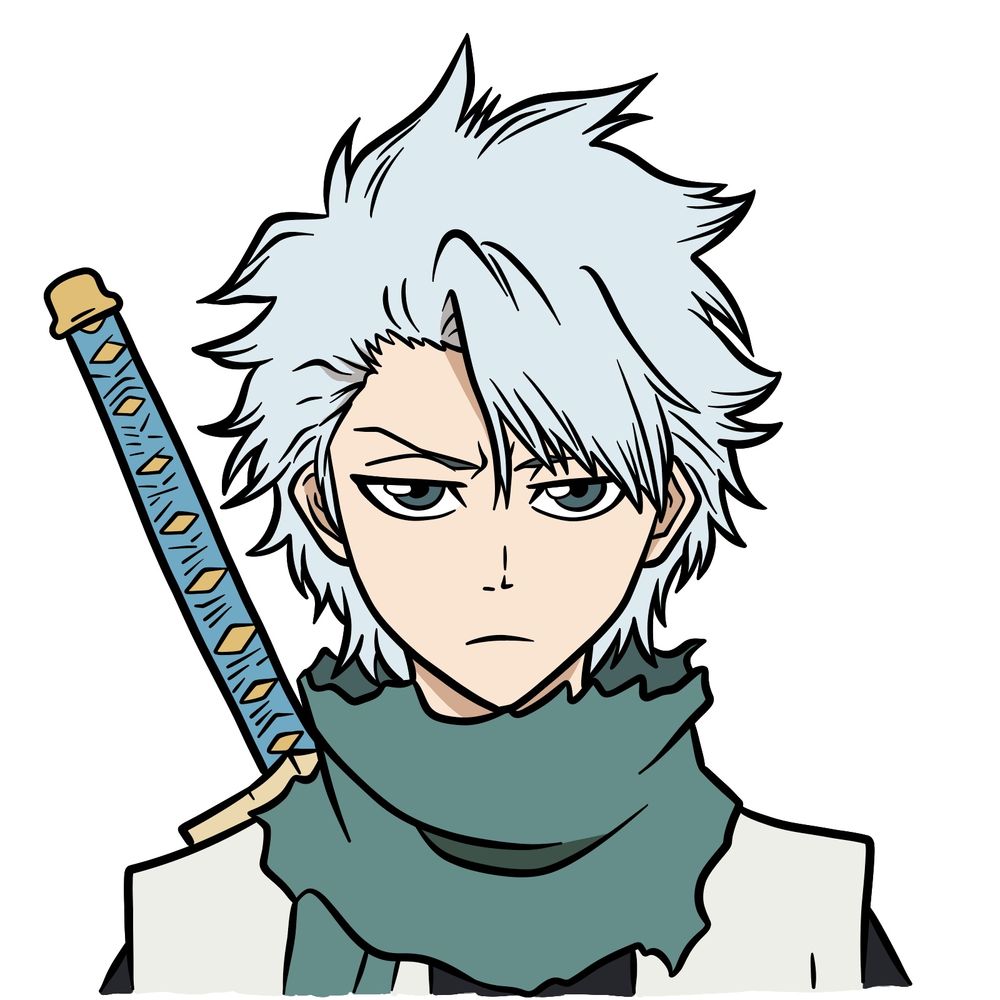 How to Draw Tōshirō Hitsugaya’s Face and His Ice Captain Look